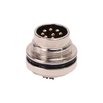 China 60V M16 Circular Connector IP67 Waterproof 8-Pin Male Screw Termination for Industrial Equipment for sale