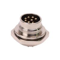 China M16 Circular Connector 8-Pin Male Socket IP67 Waterproof Panel Mount 5A 60V Industrial Grade for sale