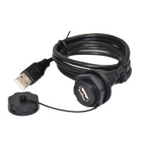 China IP67 Waterproof USB 2.0 Industrial Connector Cable - M20 Thread, 4.5mm OD, -40°C to 80°C Temperature Range for sale
