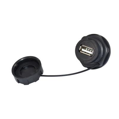 China IP67 Waterproof USB 2.0 Industrial Ethernet Connector with 0.25m-2m Cable Options and Custom Lengths for sale