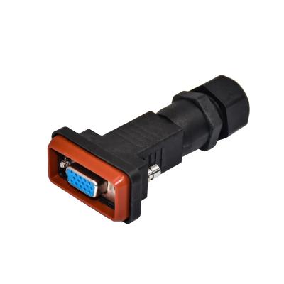 China IP68 5A 9 Pin D Sub Female Connector Industrial Ethernet Waterproof DSUB Assembly for sale