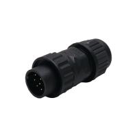 China IP68 Waterproof Circular Connector 10-Pin Male 10A Current Rating with Φ3-7mm Cable Seal for sale