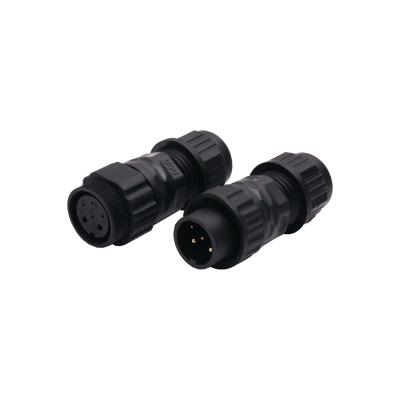 China IP68 Waterproof Circular Plastic Connector 5-Pin Female to Male Assembly for Power Transmission 10A Rating for sale