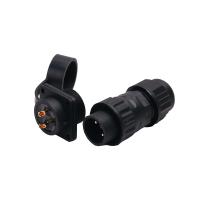 China IP68 Waterproof 2-Pin Panel Mount Connector - 10A Current Rating, Φ3-7mm Cable OD for sale