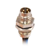 China M8 Waterproof Panel Mount Connector 4 Pin Solder IP67 Brass Nickel Plated for sale