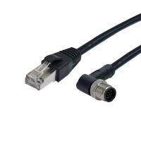 China Rigoal M12 90 Degree Male 9 Pin Industrial Ethernet Connector IP68 1.5A for sale