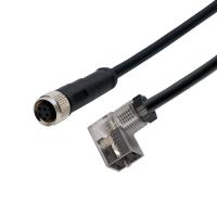 China M12 Waterproof 5 Pin Female Molding Connector to Solenoid Valve Type C LED IP67 30V 4A for sale