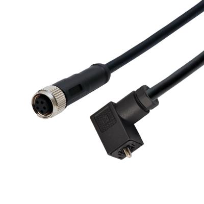 China Rigoal Solenoid Valve Plug Type C to M12 5-Pin Female Connector IP67 Waterproof 24V 8A Rating for sale