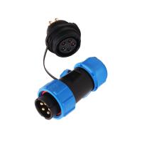 China Weipu SP21 Panel Mount Waterproof Power Connector 5 Pins Male to Female IP68 5A for sale