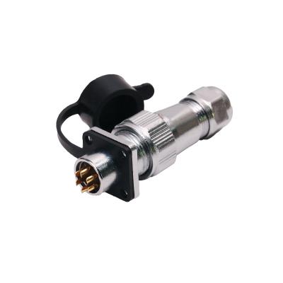 China IP68 Waterproof 6-Pin Circular Connector with 10A Current Rating and Φ3-7mm Cable OD - ROHS Certified for sale