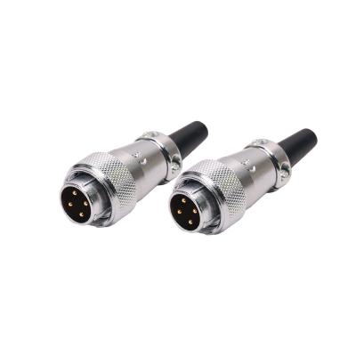 China Rigoal IP68 M14 4 Pin Male to Male Circular Connector Shielded 5A for sale