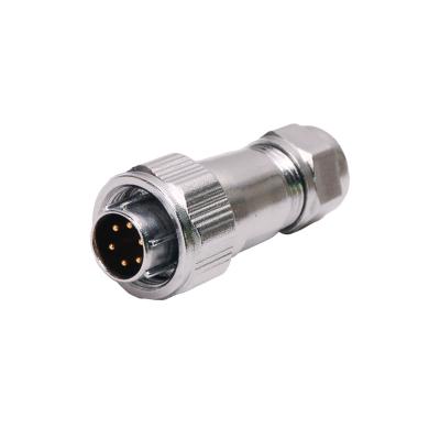 China IP68 Waterproof 5A 4 Pin Circular Connector Male M14 Screw Type for sale