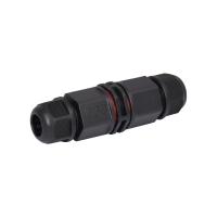 China 2 Pin LED Waterproof Connector IP67 Rated 3000V 15A Industrial Electrical Cable L Straight for sale