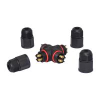 China L20 4-Wire Waterproof Connector 2 Pins IP67 Rated 250V 15A for Outdoor Lighting for sale