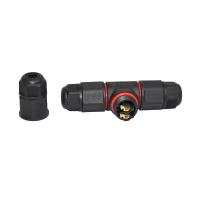China IP67 LED Waterproof Connector 3-Way 2-Pin with 300V/20A Rating and -45°C to +105°C Temperature Range for sale