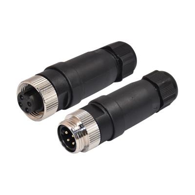 China TUV 7/8 Inch Mechanical Cable Connector - 9A Current Rating, IP68 Waterproof, 4-Pin Configuration for sale