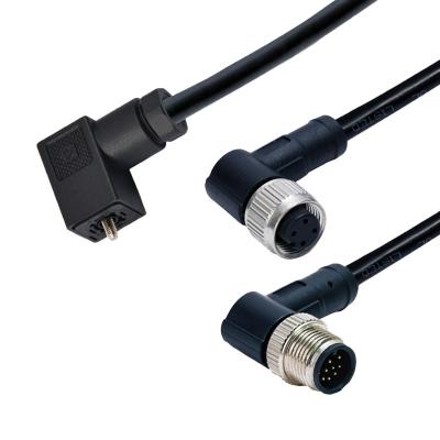 China DIN 43560 Electrical Plug To M12 Right Angle Female Connector for sale