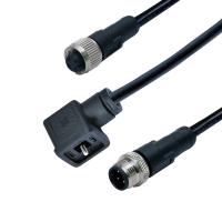China High Pressure Solenoid Valve Plug to M12 5 Pin Female Straight Connector IP67 IP68 10A 250V for sale