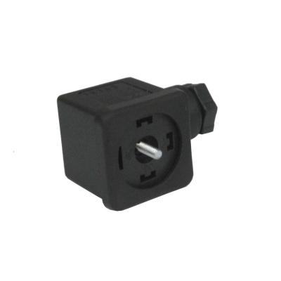China TUV Solenoid Valve Waterproof Connector 2+PE Din 43650 B Size 250V 10A Socket Plug for sale