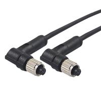 China PA66 M5 IP67 4 Pin Female Shielded Connector for Automation Sensors - 60V 1A Rating for sale