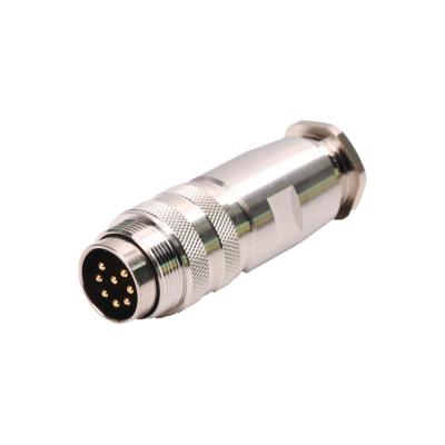 China M16 Cable Mount Connector 8 Pole Socket IP67 30V Amphenol Replacement C091A for sale