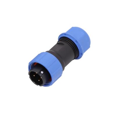 China 4 Pin SP17 Waterproof Power Connector WEIPU Male Cable Plug IP68 Circular 10A 300V for sale