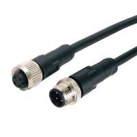 China IP67 IP68 M12 A Code Waterproof Connector Male Female Straight 90 Degree Molded Cable 12 Pin for sale