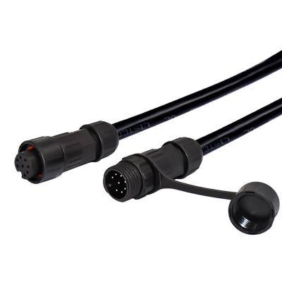 China M16 IP67 Waterproof Connector with Screw Terminals - 250V 15A Rating, 2-12 Pin Options for sale