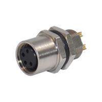 China M8 IP67 Waterproof Male Metal Panel Mount Connector 3 Pin 4 Pin Straight 2.5A 230V Industrial Grade for sale