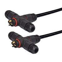 China Waterproof LED Connector IP67 3 Pin 20A 300V Screw Assembly for Outdoor Lighting and Industrial Applications for sale