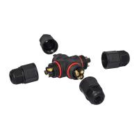 China M20 3-Pin Waterproof Power Connector 250V 20A IP68 Rating for LED Lighting Systems for sale