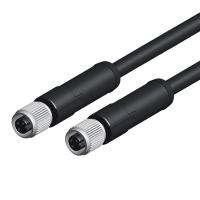 China M5 IP67 Waterproof Automotive Connector 4-Pin Female Straight Cable 1A 60V for sale