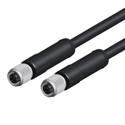 China M5 IP67 Waterproof Automotive Connector 4-Pin Female Straight Cable 1A 60V for sale