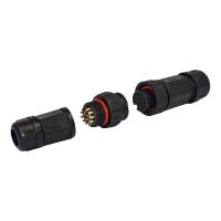 China M19 Waterproof Cable Connector 12 Pin IP67 Rated 5A 300V Screw Locking Data Connector for sale