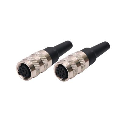 China IP67 M16 Circular Connector 6 Pin 5 Pin Straight Molded Cable for Automation for sale