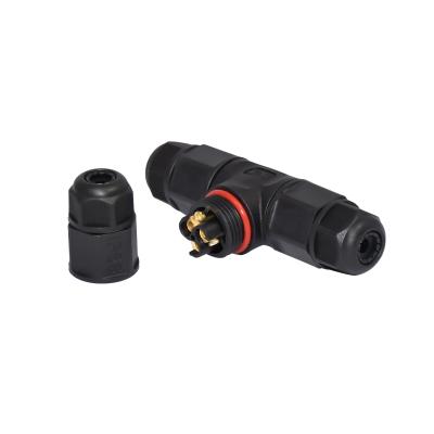 China M19 Screw Plastic Case T Electric Power Connector IP68 Field Assembly 3 Ways 20A 300V for sale