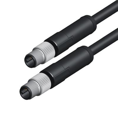 China M5 Male Straight Molding Waterproof Circular Connector 3-Pin 60V 1A IP67 Rated for Sensor Applications for sale