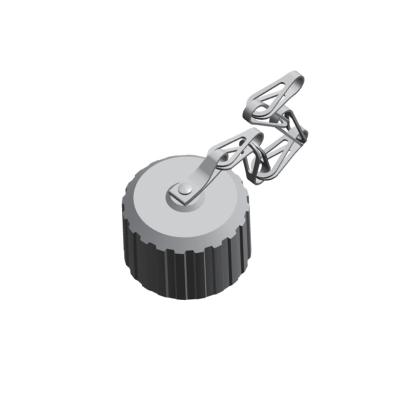 China IP67 Connector Dust Cap M23 Waterproof Aviation Plug Cover Rubber Metal for sale