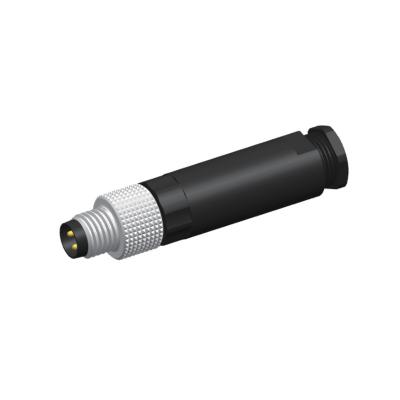 China M8 3 Pin Female Straight Plastic Connector IP67 4A 250V for Automotive Power for sale