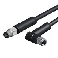 China M5 Waterproof 3 Pin Male Female Connector with IP67 Rating and 4-8mm Cable Options for Industrial Automation for sale