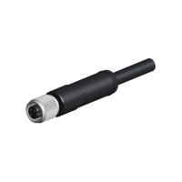 China Female 3 Pin Waterproof PUR Cable Connector M5 Thread IP67/68 with 500+ Mating Cycles and -40℃ to +90℃ Temperature Range for sale