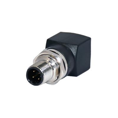 China M12 8 Pin A-Coding Male to RJ45 Female Adapter Waterproof Connector 30V 1A for sale