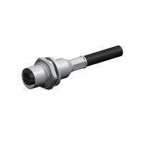 China M12 Waterproof Connector 4-Pin hole pattern socket Female Solder Mount Socket Rear Panel Ip67 (x) for sale