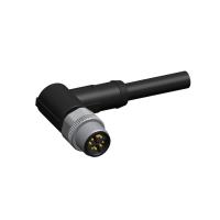 China M12 Right Angle Waterproof Connector 3 to 17 Pin Male Female 90 Degree IP67 for sale