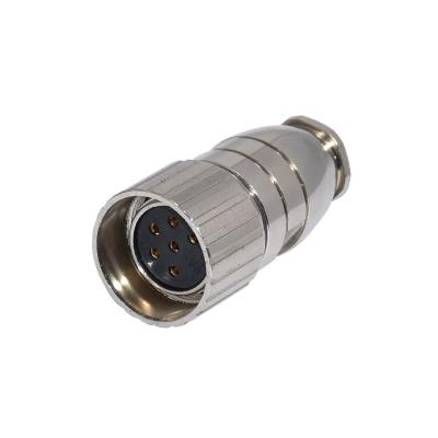 China M23 Signal Connector 19 Pin Crimping Female Plug 8A 20A IP67 Waterproof for sale