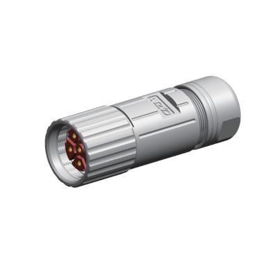 China PA66 M23 Crimp Contact IP67 Waterproof Male Female Signal Connector 8-13mm for sale