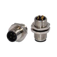 China Factory Automation A Code Solder Mount Connector M12 4pin Waterproof for sale