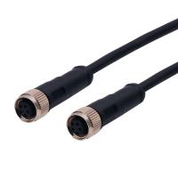 China M8 Female to Female Waterproof Connector 3 Pin IP67 REACH with Cable 60V 4A for sale
