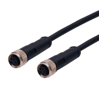 China M8 Female to Female Waterproof Connector 3 Pin IP67 REACH with Cable 60V 4A for sale
