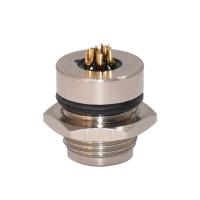 China M8 Female Panel Mount Connector 6 Pin Solder 22AWG IP67 A/B Code for sale